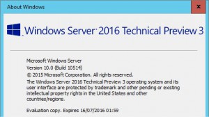 Windows Server 2016 Technical Preview 3 disponible - SYS Advisor