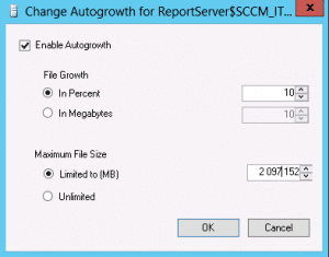 [TSHOOT] - SCCM 2012SP1 : Shrink the SQL Server Reporting Services log database used by ...