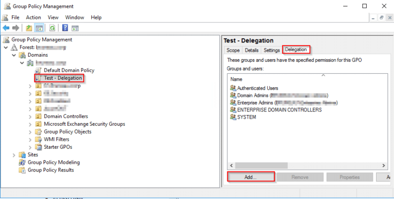 [TUTO]-AD GPO: How to delegate administrative rights on a GPO - SYS Advisor