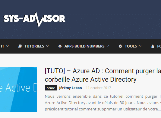 Actualités - SYS Advisor